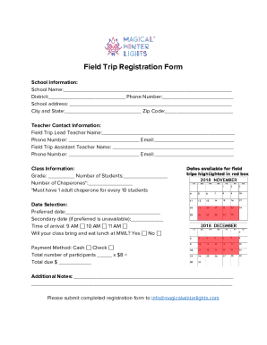 Fillable Online School Field Trip Request - Free Online Form Builder ...