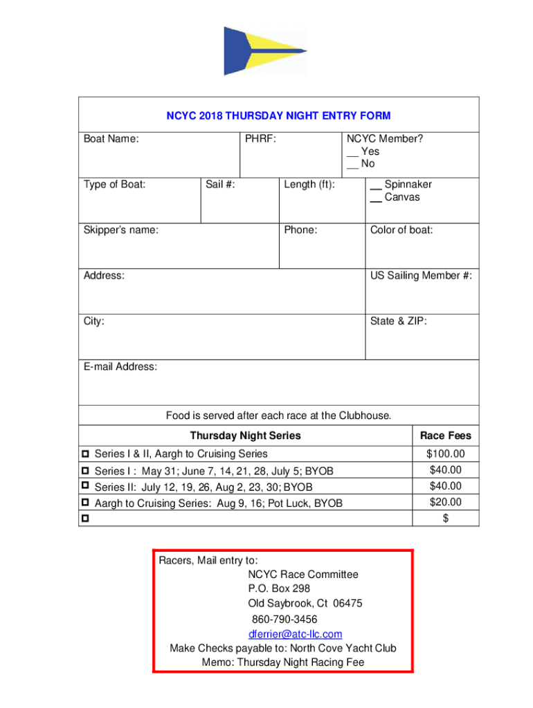 Fillable Online PDF PHRF Rating Form - Fort Worth Boat Club Fax Email ...