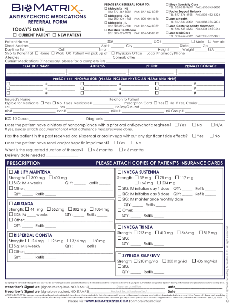 Fillable Online Fertility: Overview BioMatrix Specialty Pharmacy Fax ...