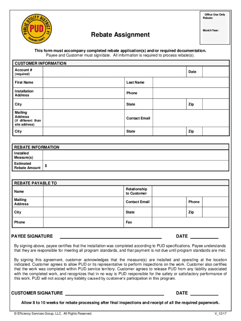 Fillable Online Skamania County Public Utility District #1 Skamania PUD ...