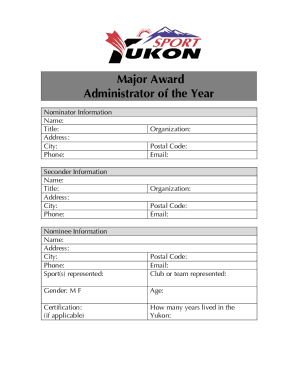 Fillable Online Sample Letter Of Nomination To A Committee Fax Email ...