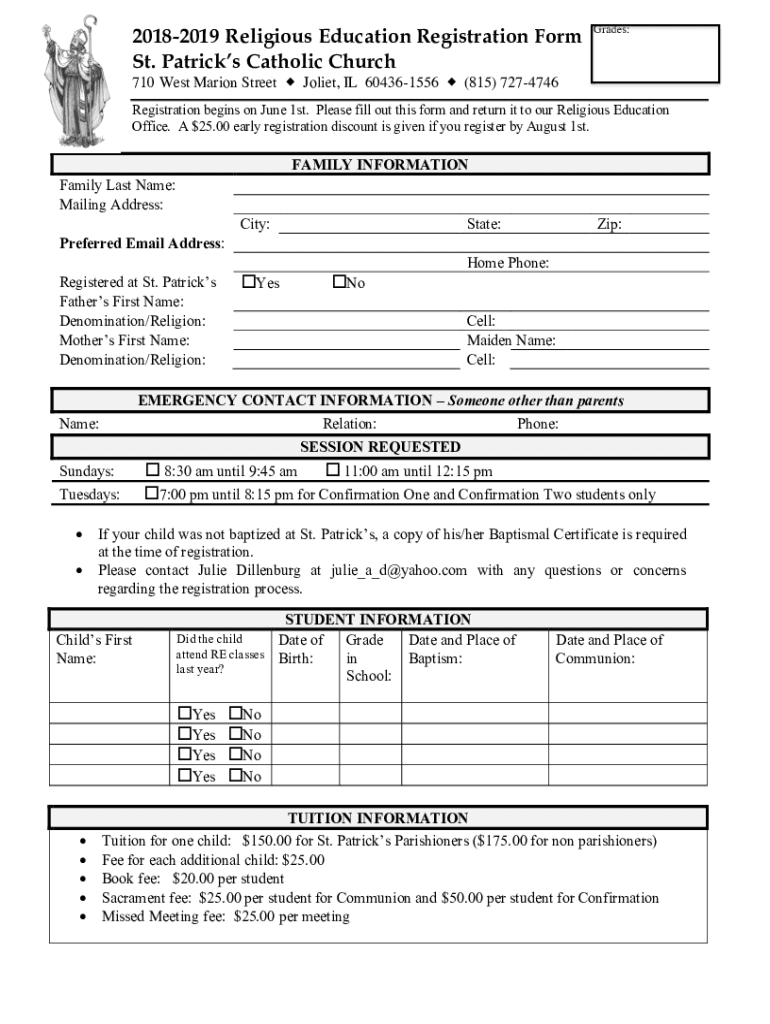 Fillable Online RE Registration Form 2018-2019EN.doc Fax Email Print - pdfFiller
