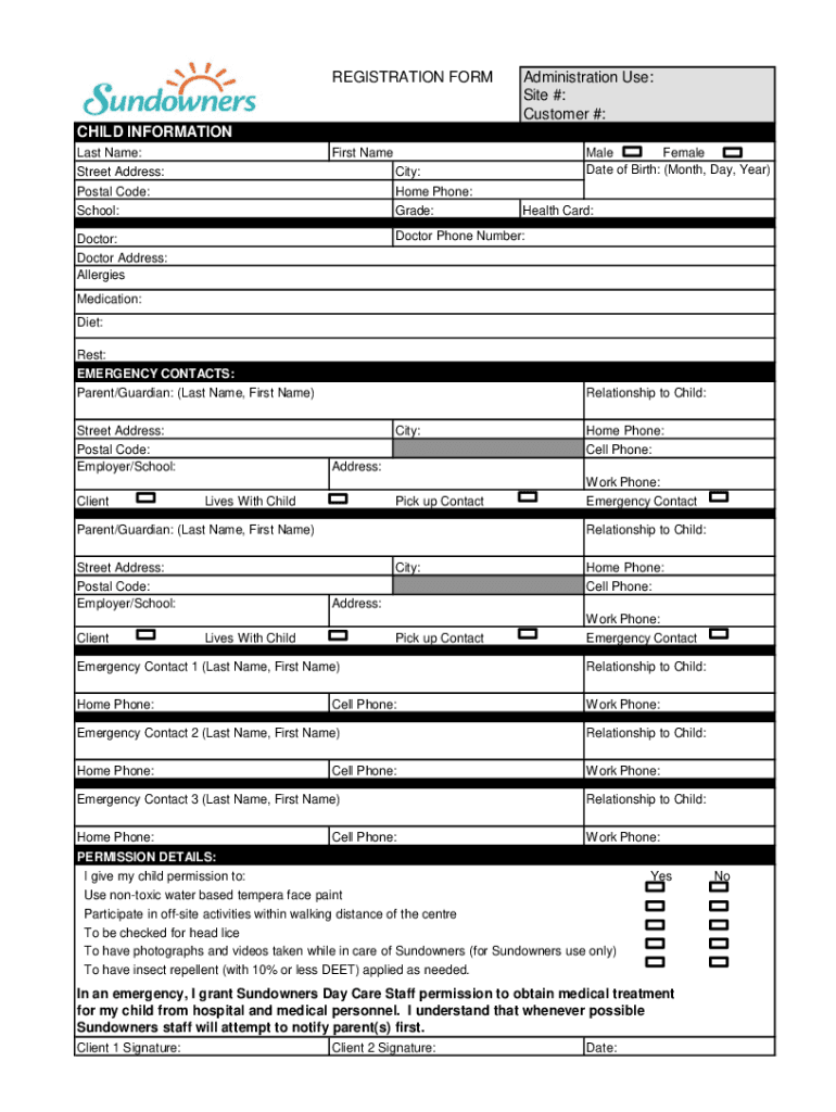 Fillable Online Kindergarten Registration Forms - Lisbon Central School Fax Email Print - pdfFiller