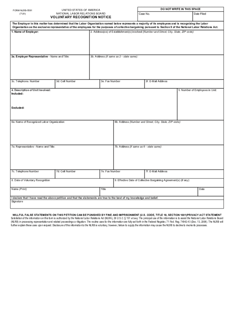 Fillable Online FORM NLRB-506 REVIEW THE FOLLOWING IMPORTANT ...