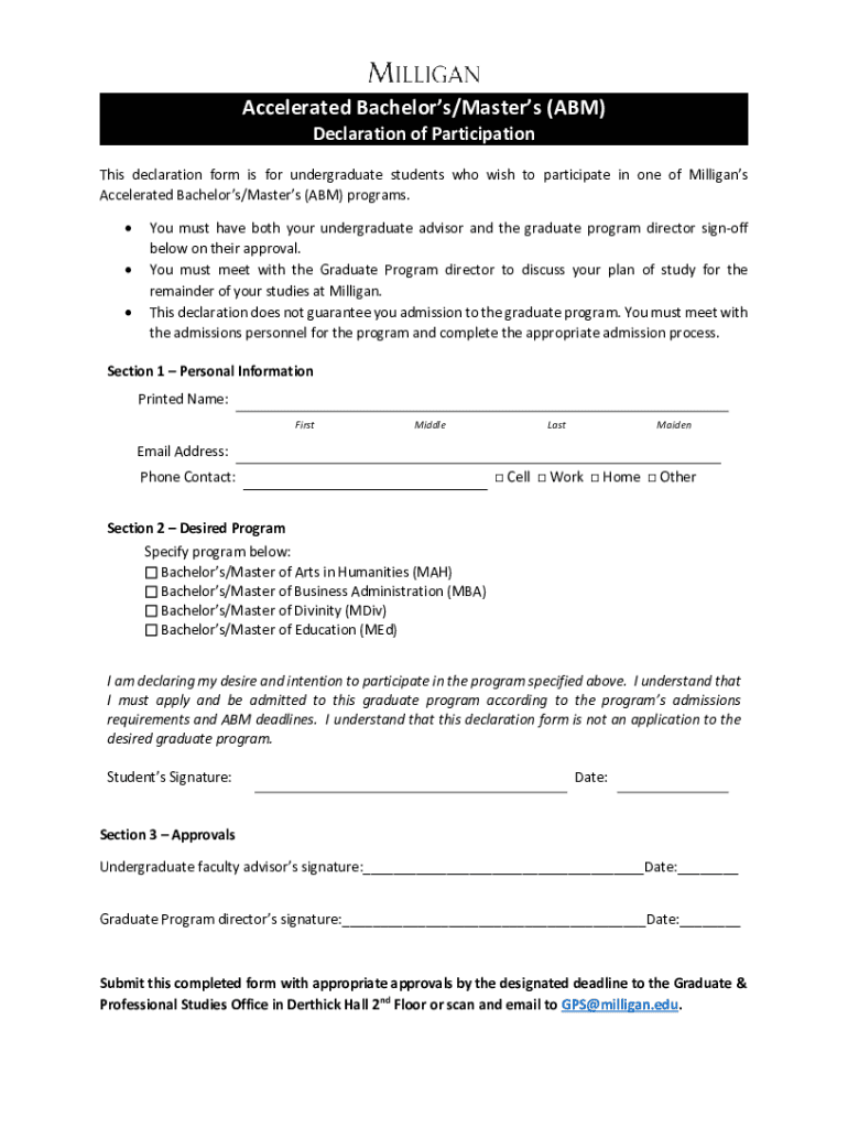 Fillable Online ABM Declaration Form (DRAFT) 05FEB2018 Fax Email Print ...