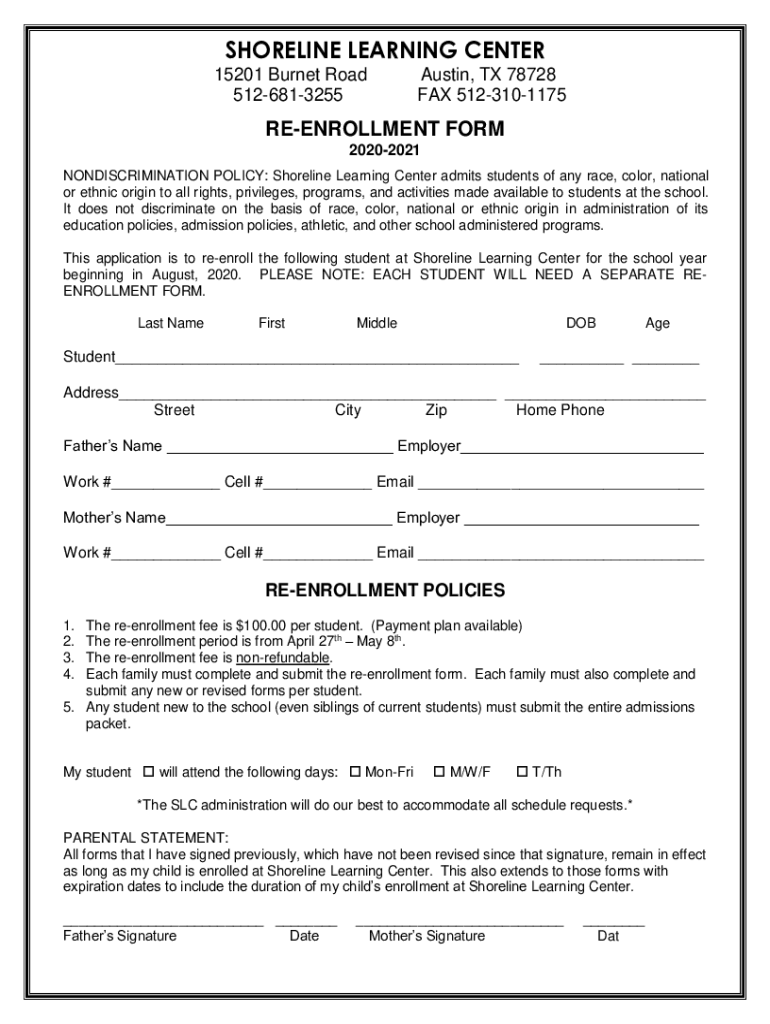 Fillable Online Edwin Pratt Early Learning Center / Homepage ...