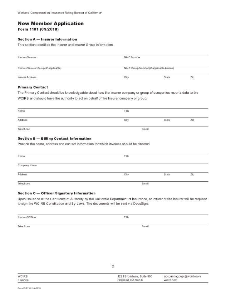 Fillable Online CA Department of InsuranceCaliforniaWorkers ...