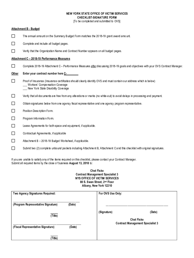 Fillable Online ovs ny NEW YORK STATE CRIME VICTIMS BOARD - Office of ...