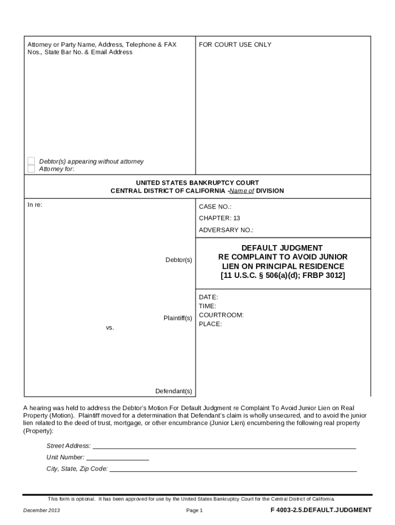 Main Document Page 1 Of 6 Case 2 20 bk Cacb uscourts gov Doc 
