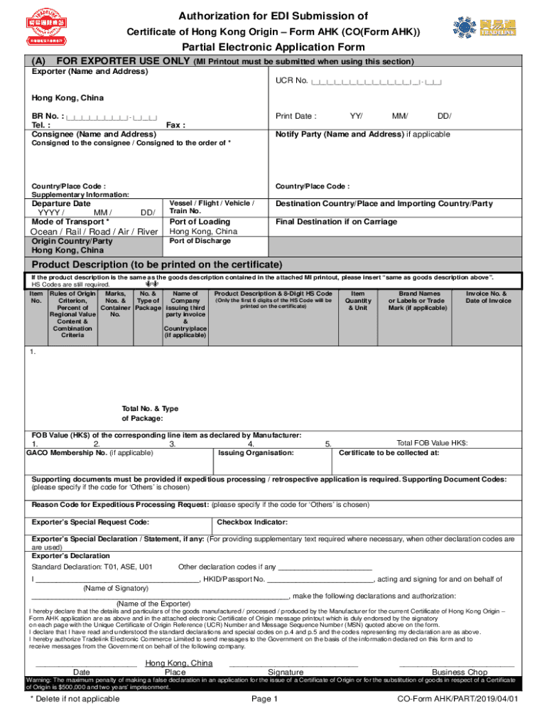 Fillable Online Fillable Online Authorization for EDI Submission of ...