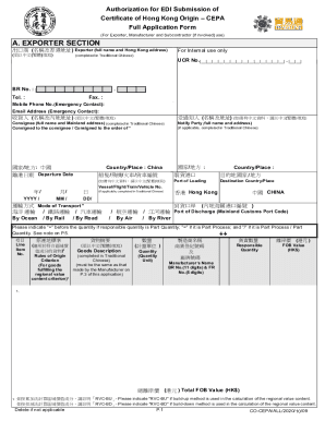 Fillable Online Full Application Form (CEPA-A). Full Application Form ...
