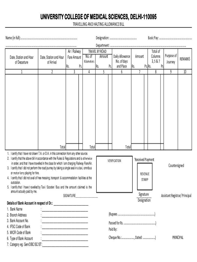 Fillable Online UNIVERSITY COLLEGE OF MEDICAL SCIENCES, DELHI-110095 ...