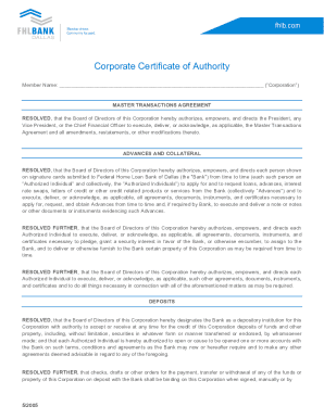 Fillable Online Corporate Certificate of Authority.docx Fax Email Print ...