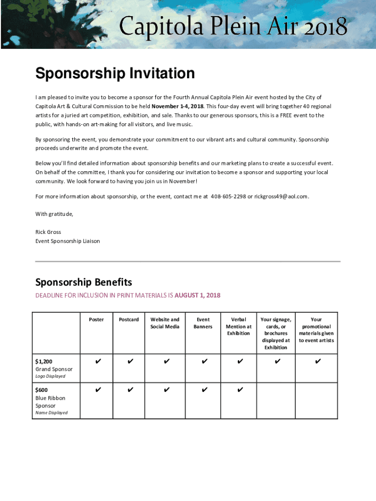 Fillable Online Invitation Letter for Event Sponsorship (Sample Letter ...