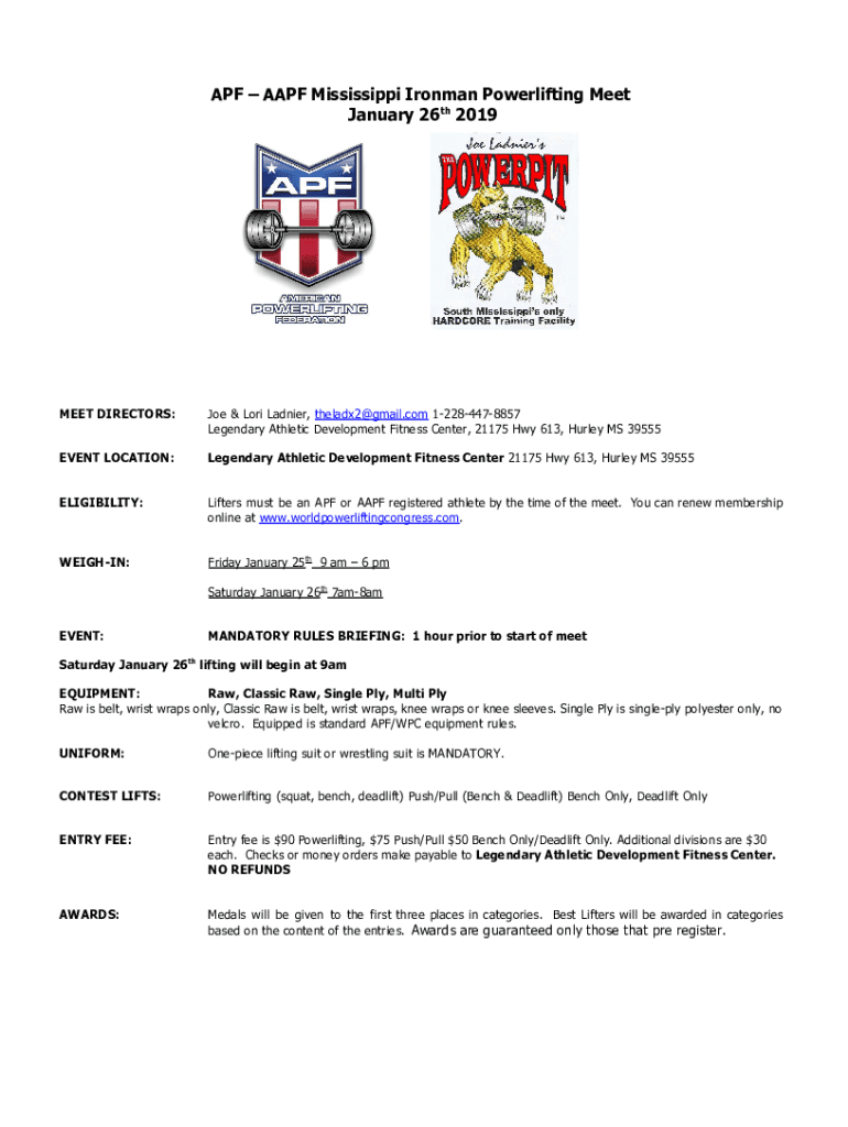 Legendary Athletic Development Gym Physical Fitness Center Hurley ...