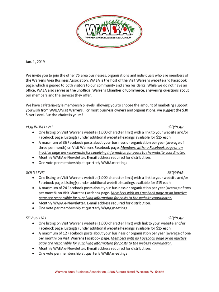 Fillable Online Letter to Extend an Invitation to Join an Association ...