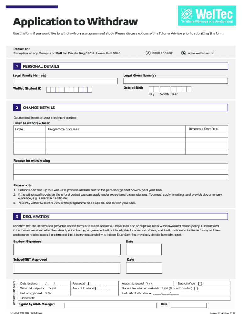 Fillable Online College Admission Withdrawal Letter Sample ...