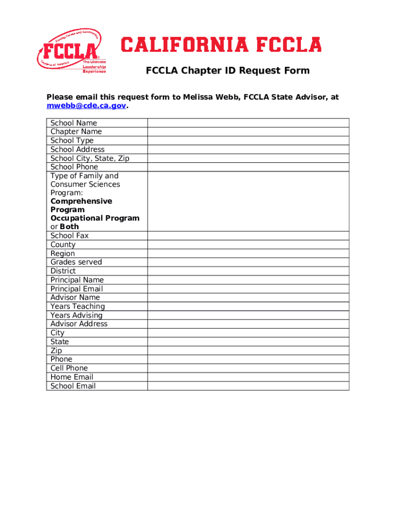 fccla member affiliation ination sheet Doc Template | pdfFiller
