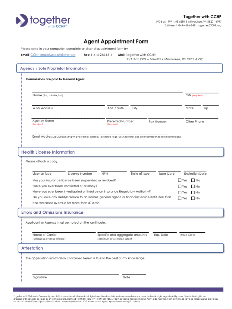 Fillable Online Together with CCHP Claims - Childrens Community Health ...
