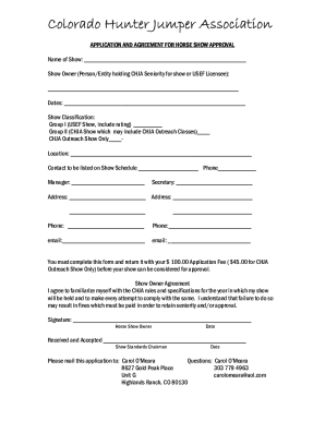 Fillable Online Show Application Form.doc Fax Email Print - pdfFiller