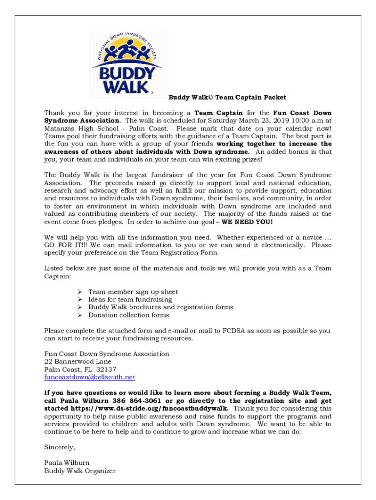 Fillable Online Fillable Online Team Packet Information (Part One ...