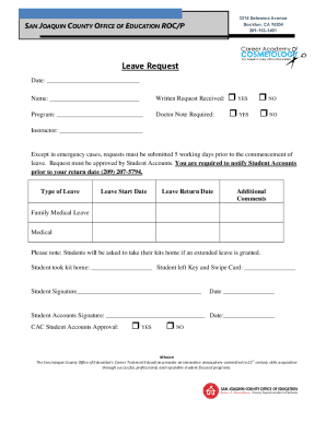 Fillable Online SAN JOAQUIN COUNTY OFFICE OF EDUCATION ROC/P Fax Email ...