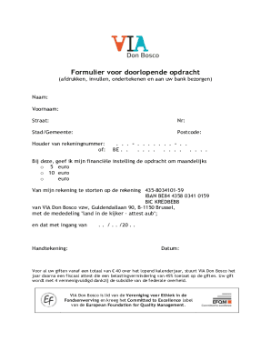 Fillable Online Bankrekeningnummer wijzigen - International Card ...