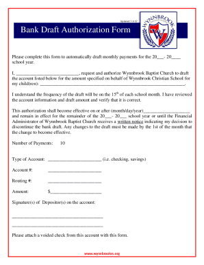 Fillable Online Automatic Bank Draft Authorization Form - CoServ Free Download Fax Email Print ...