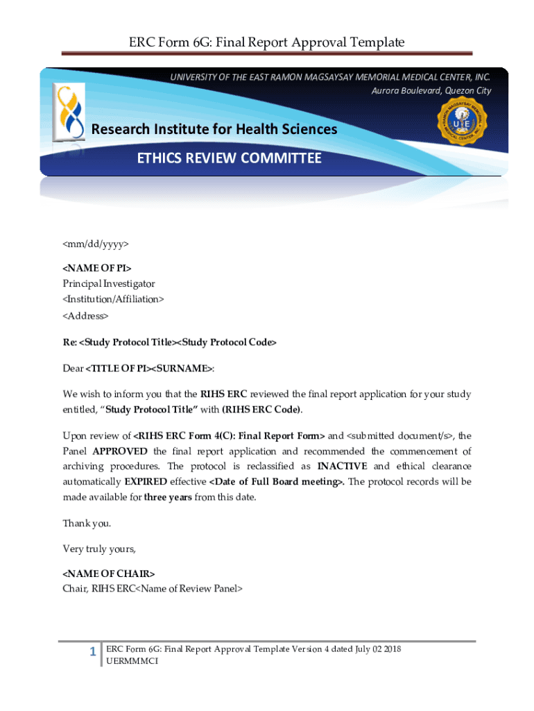 Fillable Online ERC Form 6G Fax Email Print - pdfFiller