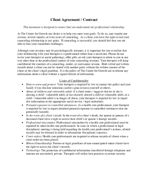 Fillable Online Client Agreement Template: DIY Legal Template For a ...