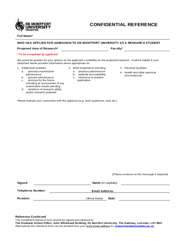 Reference Report - Research Doc Template | pdfFiller