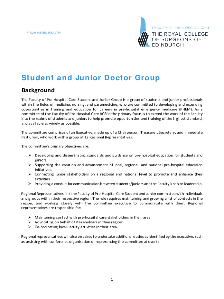 Fillable Online fphc rcsed ac Role of Student Nurse in the Prehospital ...