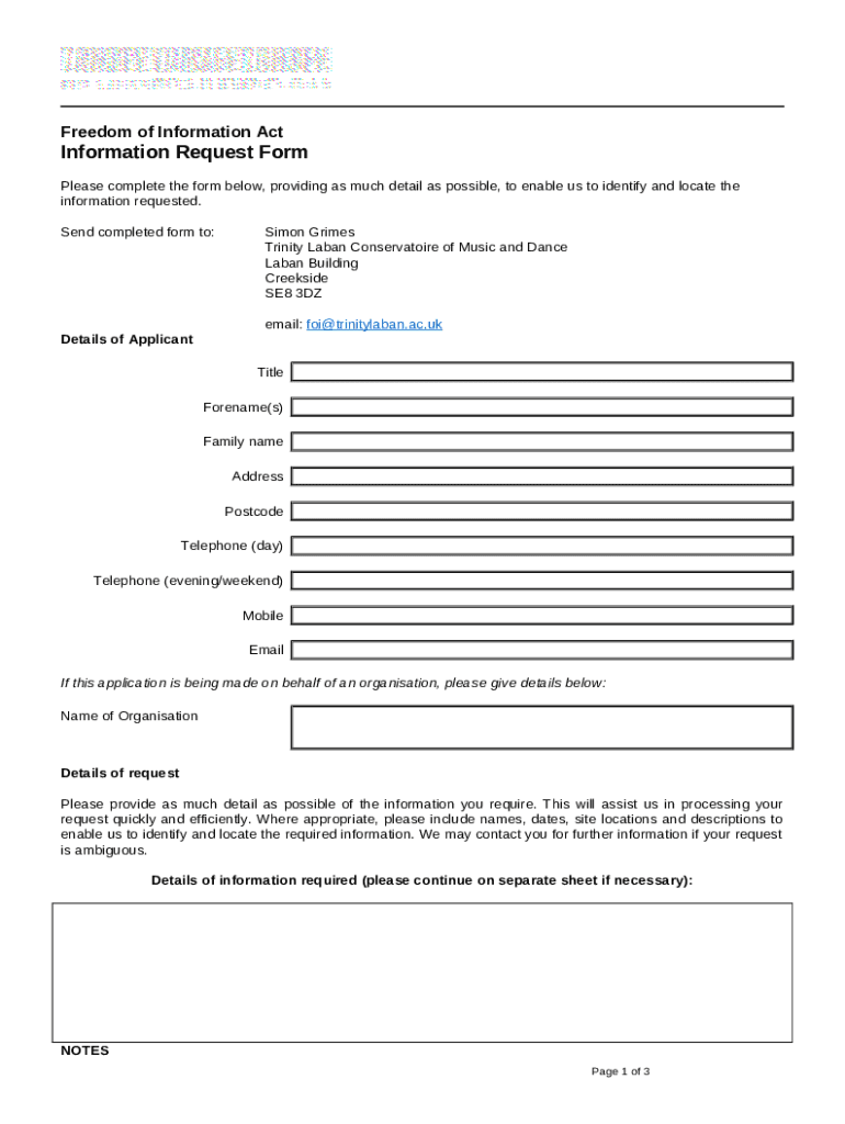 INATION AND INSTRUCTIONS ON HOW TO SUBMIT A FREEDOSample FOIA Request ...