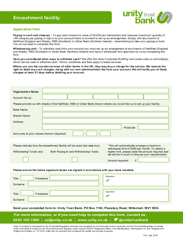 Fillable Online 719535-Encashment-form Fax Email Print - pdfFiller