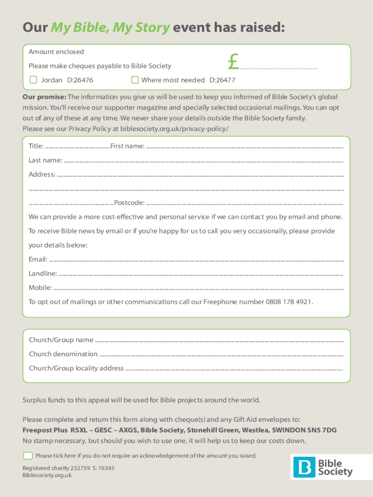 Fillable Online Donation Request Letter (Sample) - Free Church Forms ...