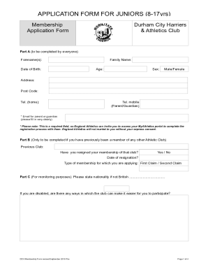 Housing Application Form Durham County Council Form