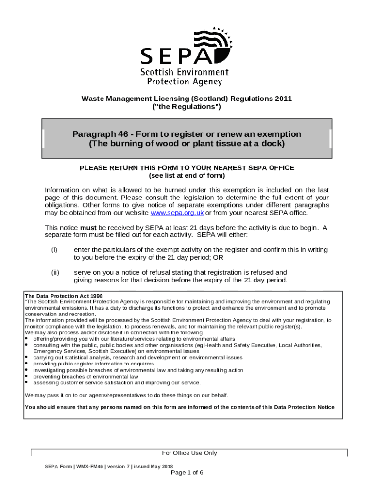 Activities exempt from waste management licensingScottish ... Doc ...