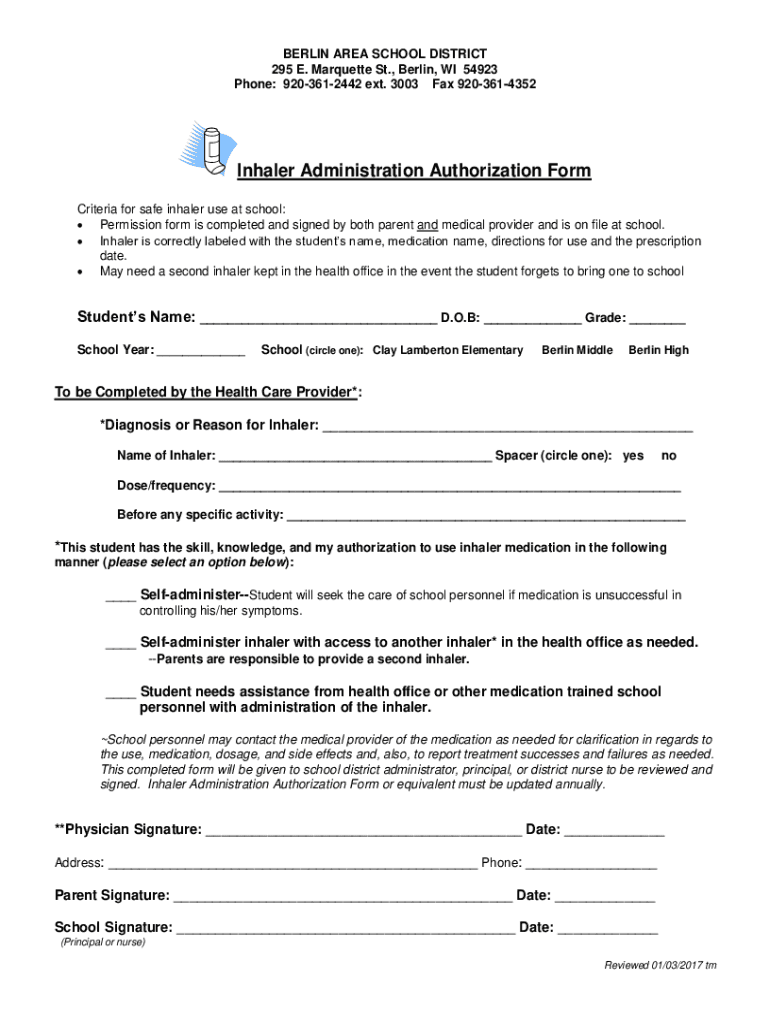 Fillable Online Berlin Area School District - 1,639 Photos - Public ...