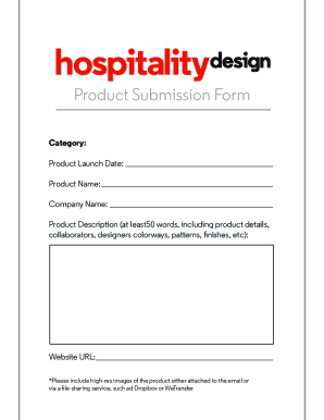 Fillable Online HD Product Submission Form.indd Fax Email Print - pdfFiller