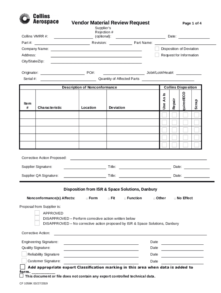 Goodrich NCM # Doc Template | pdfFiller