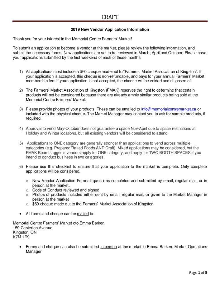 Fillable Online Vendor Application Template - Fill Out and Sign ...