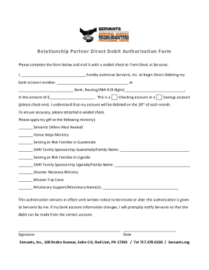 Fillable Online Sample Authorization for Direct Payment via ACH (ACH ...