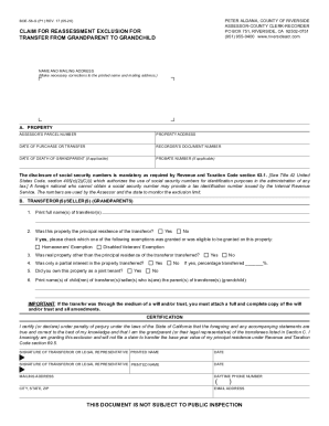Fillable Online Riverside County: BOE-58-AH - Cal Assessor e-Forms Fax ...