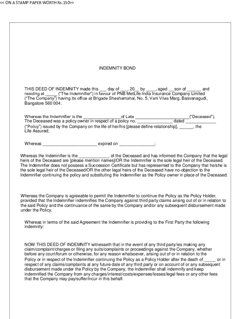 Partnership Deed Stamp Paper - Fill Online, Printable, Fillable, Blank ...