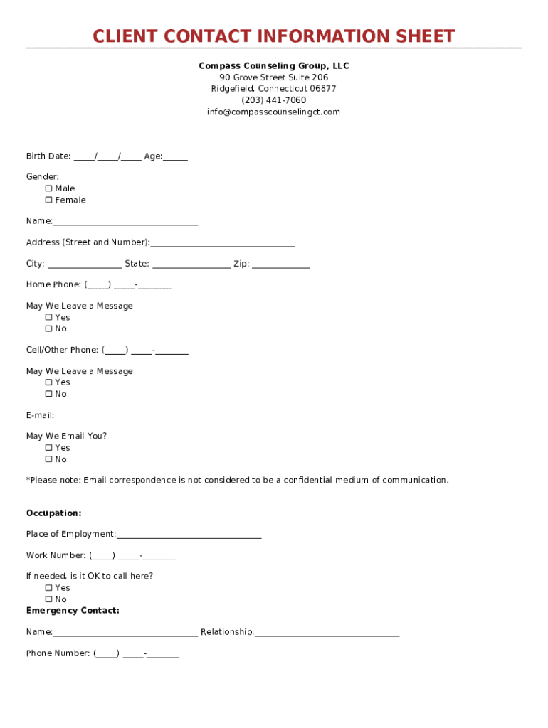 Fillable Online Registration-Intake form Compass.docx - Squarespace Fax Email Print - pdfFiller
