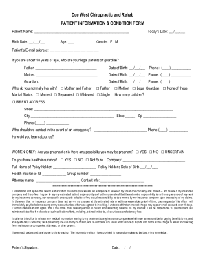 Fillable Online Free New Patient Medical Forms Printable Medical Forms ...