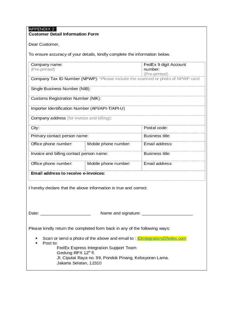 9 digit fedex account number Doc Template | pdfFiller