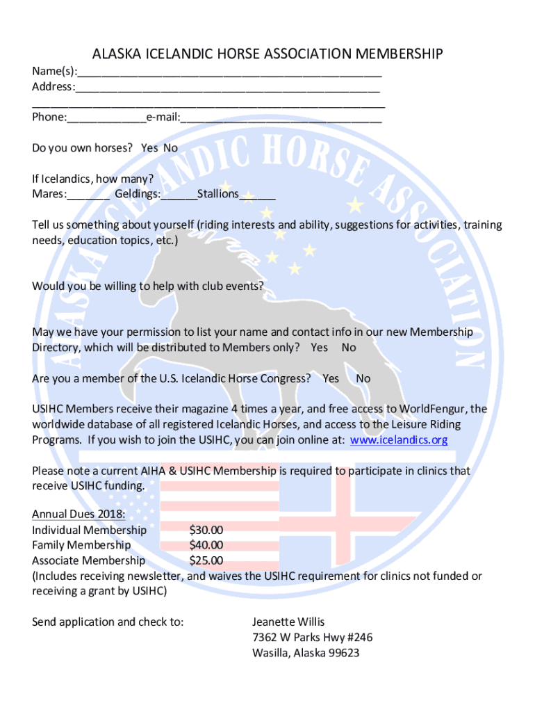 Fillable Online AIHA Membership Form.doc Fax Email Print - pdfFiller