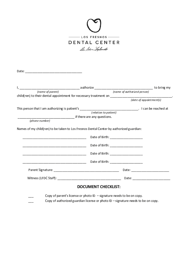 Fillable Online Consent to Treat Minor in Parental Absence St. Lukes ...