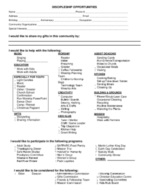 Fillable Online Discipleship.org - A collaborative community of Jesus-style ... Fax Email Print ...